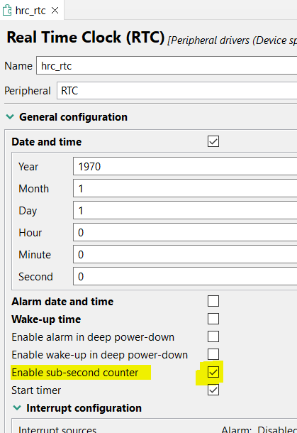 RTC peripheral enables subsecond timer in wrong order on MIMXRT685S ...
