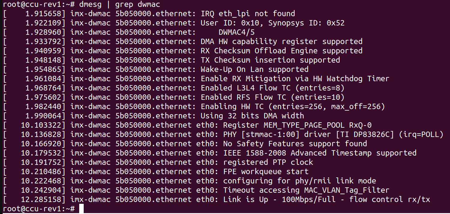 eqos( ENET1) interface does not come up correctly on i.mx8dxl - interrupts do not fire - NXP ...