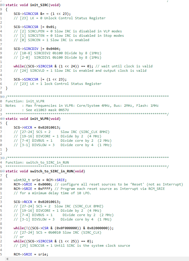 How To Configure Sirc Div2 Clock In Lptmr Component Before Entering