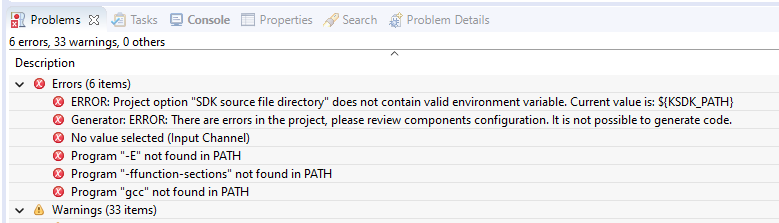 S32 Design Studo for ARM - Error: Program "" not found in PATH - S32K142_EVB_JumpStart_Firmware ...