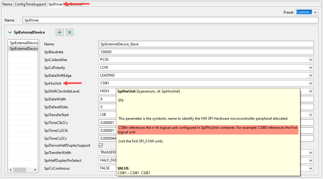 Solved: S32DS 3.4 Config tools how to set SPI instance for SpiExternalDevice - NXP Community