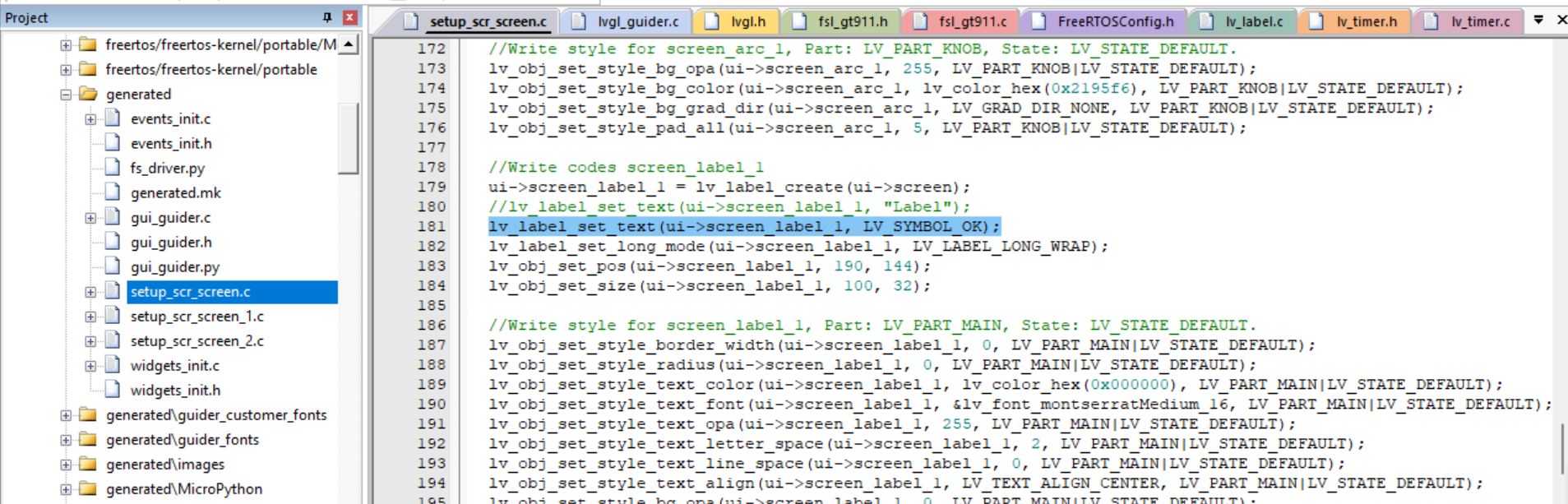 Solved: Gui-Guider 使用LVGL默认字体图标问题 - NXP Community
