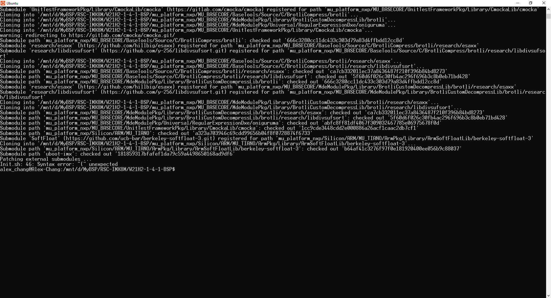 i.MX8 - W21H2-1-4-1-imx-windows-bsp.zip - Run: Init.sh failed - NXP ...