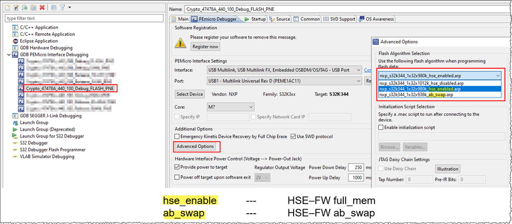 Solved: Can not debug by S32DS after HSE FW installed - NXP Community