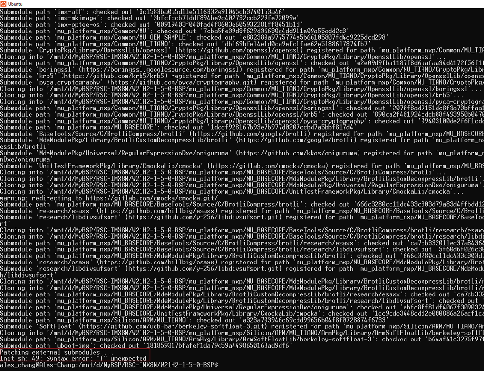 Solved: i.MX8 - W21H2-1-5-0-imx-windows-bsp.zip - Run: Init.sh failed - NXP Community