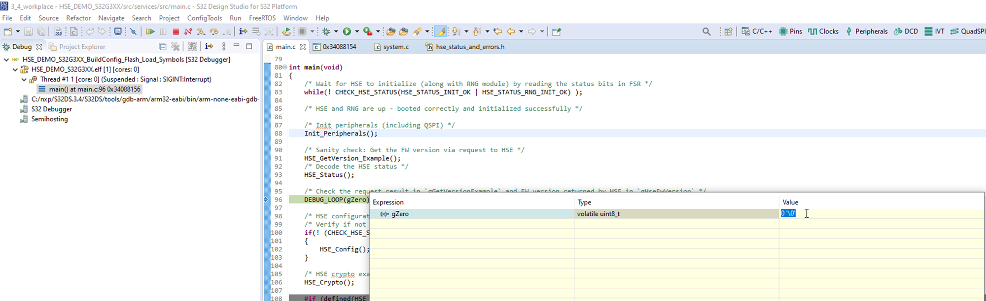 S32G3 HSE_DEMO_S32G3XX_BuildConfig_Flash_Load_Symbols ERROR - NXP Community