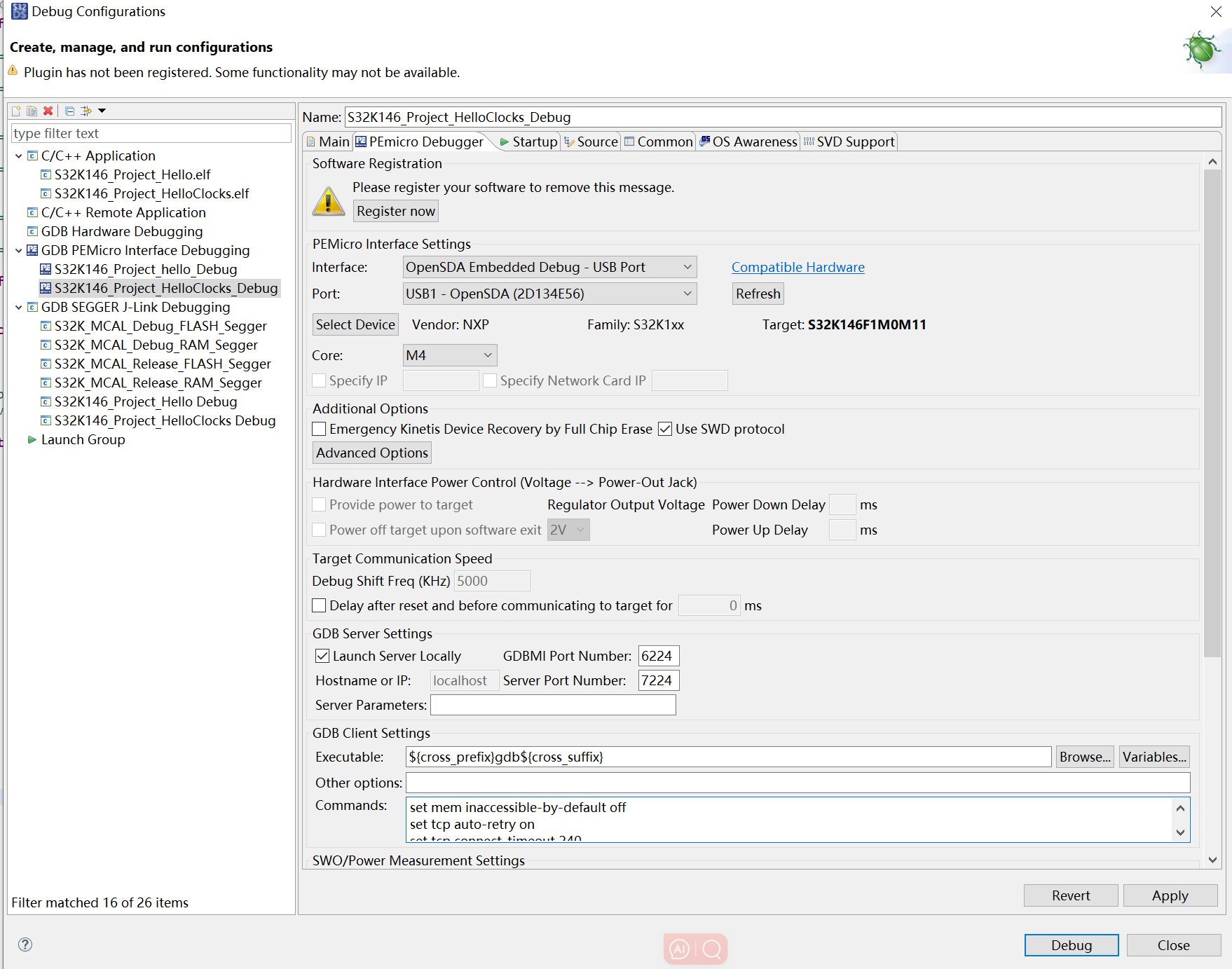 S32KEVB146 CANN'T DEBUG - NXP Community