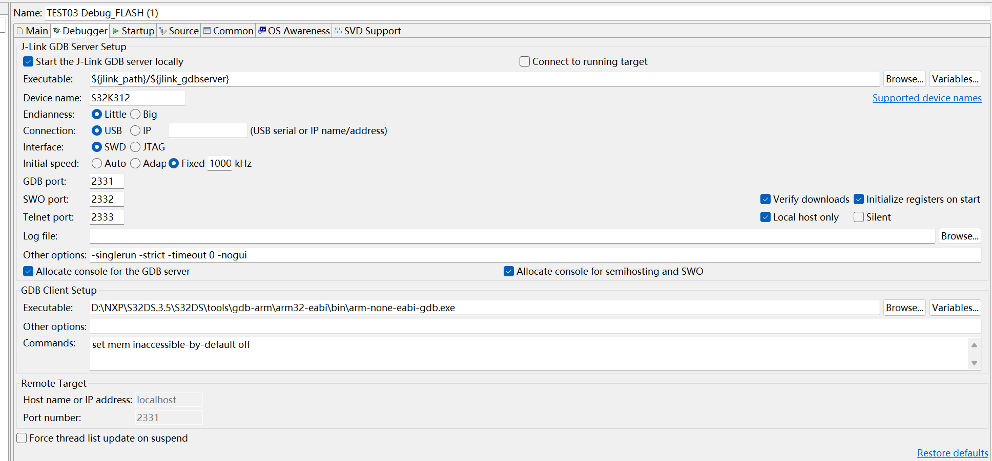 use EBTRESOS 29 generate code and debug via S32DS for S32 - NXP Community