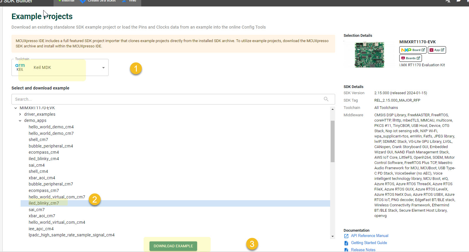 How to load MDK RAM app to the RT1170 external flash - NXP Community