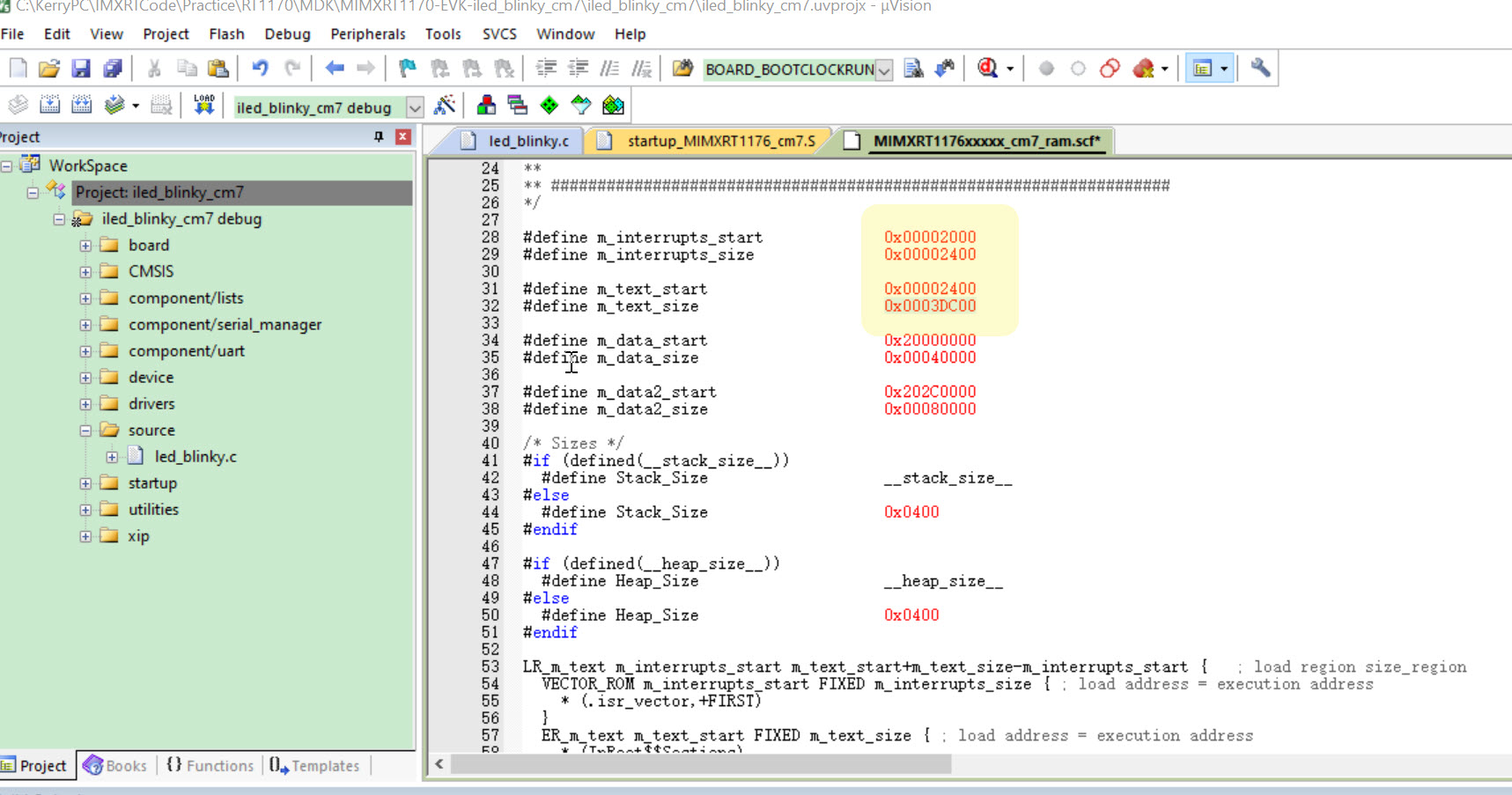 How to load MDK RAM app to the RT1170 external flash - NXP Community