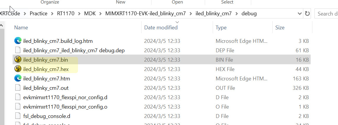 How to load MDK RAM app to the RT1170 external flash - NXP Community