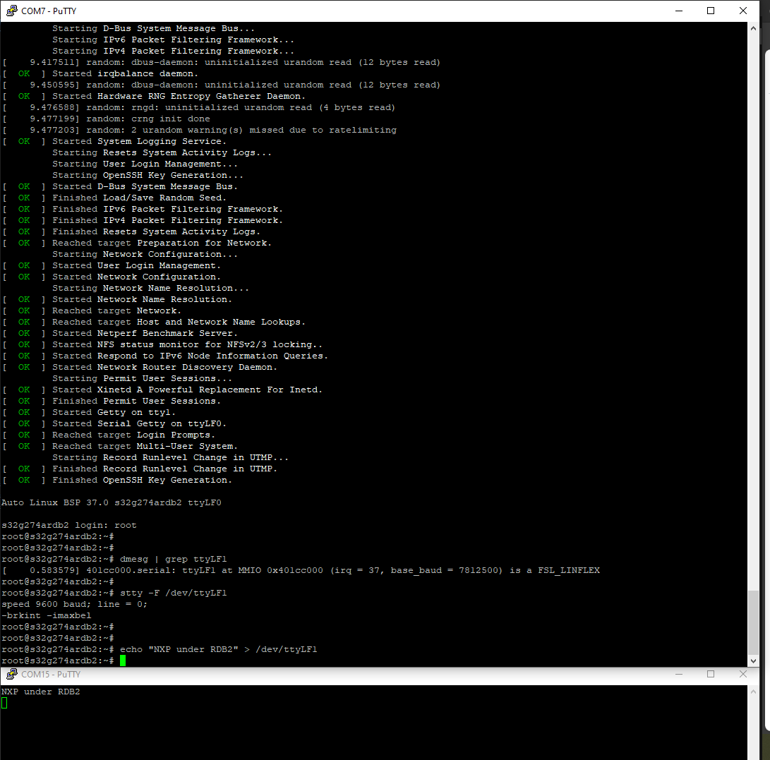 Solved: How to USE UART1 (dev/ttyLF1) in Linux (A-Core) - NXP Community