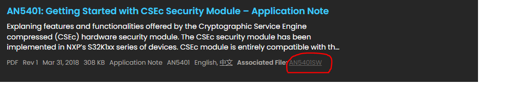 Solved S32k1xx系列mcu应用指南之csec硬件加密模块使用手册v22文档 Nxp Community