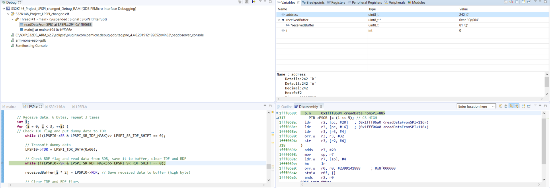 Solved: S32K146 LPSPI with ADXL314 - NXP Community