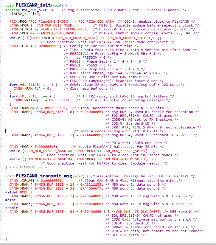 Solved: S32K144 can0发送数据异常，请帮忙指导下谢谢 - NXP Community