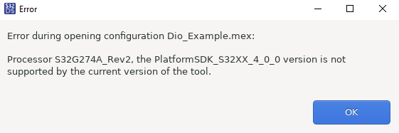 Solved: Dio_Example_S32G247A_M7 has compilation errors - NXP Community