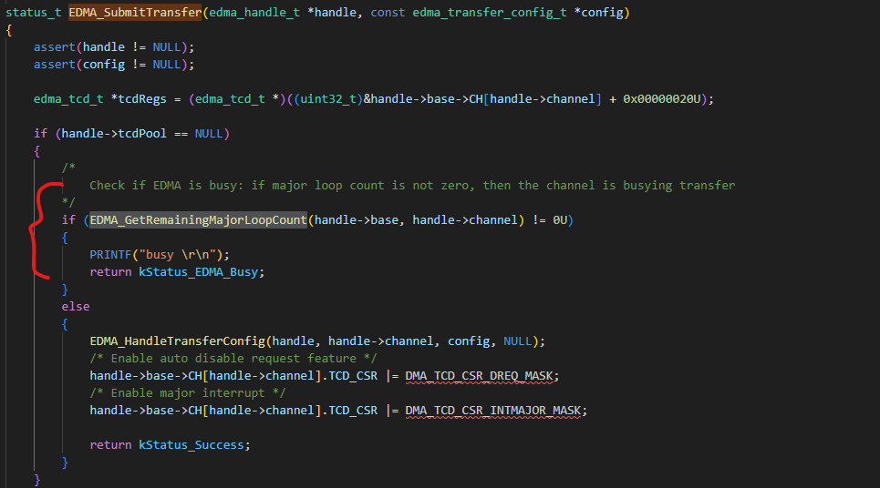 Solved: Re: EDMA Channel always busy - NXP Community