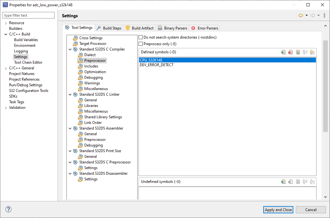 Solved: Where are the S32SDK CPU_S32K1... macros defined? - NXP Community