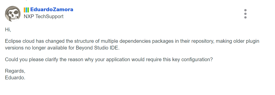 BeyondStudio Eclipse Rtos - NXP Community