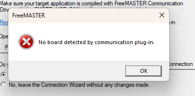 Solved: FreeMASTER checksum error when connected to S32K3xx by CAN - NXP Community
