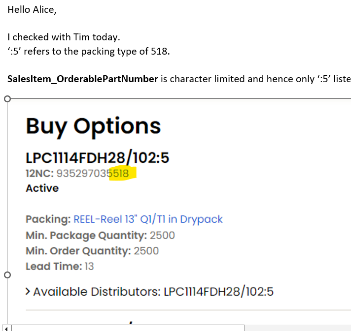 LPC1114FDH28/102:5 Packing datesheet - NXP Community