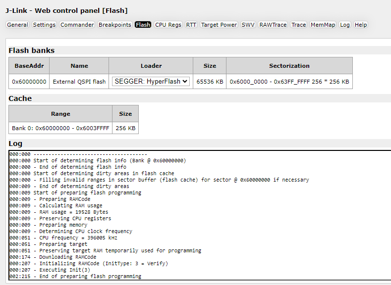 how to download firmware to RT1052 QSPI flash with Jlink V7.94b in IAR - NXP Community