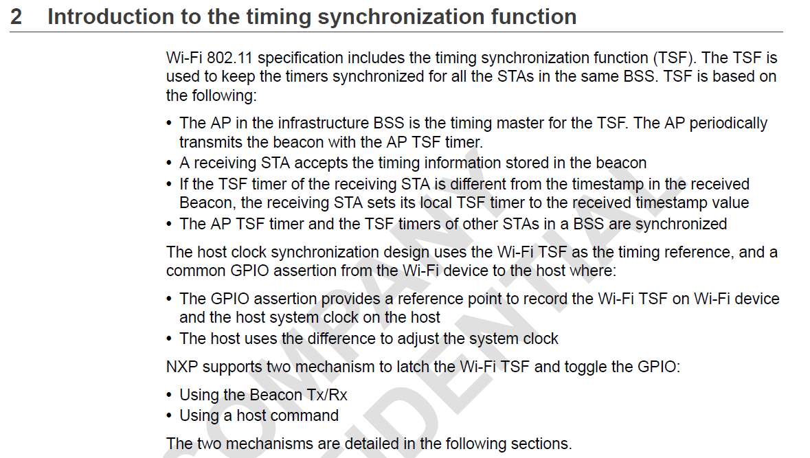 Solved: Time synchronization between 88W8997 devices - NXP Community