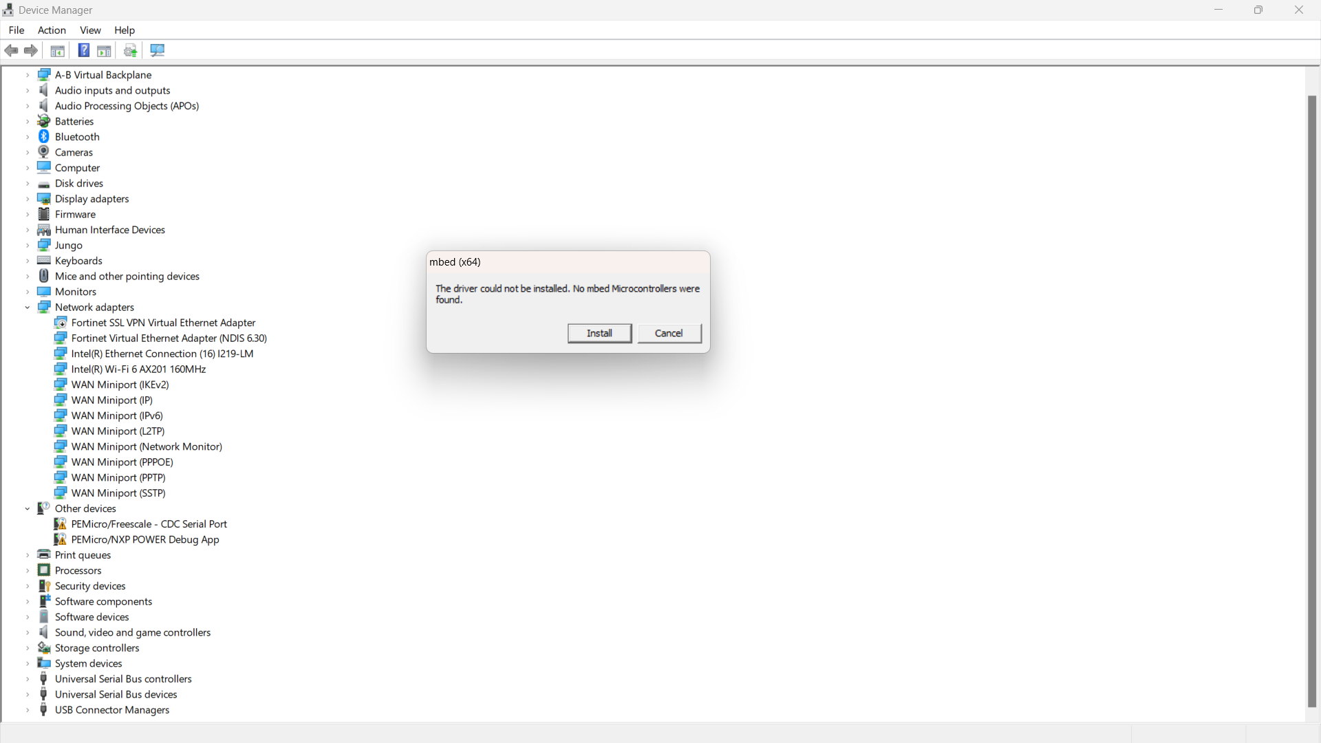 unable to detect the mpc5748g board - NXP Community
