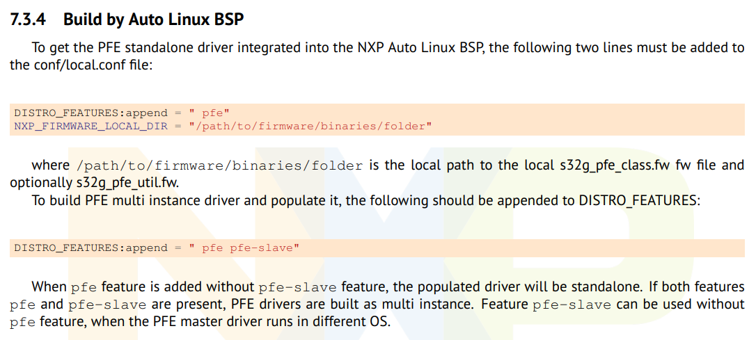 S32G399A How to put the PFE driver into Kernel - NXP Community