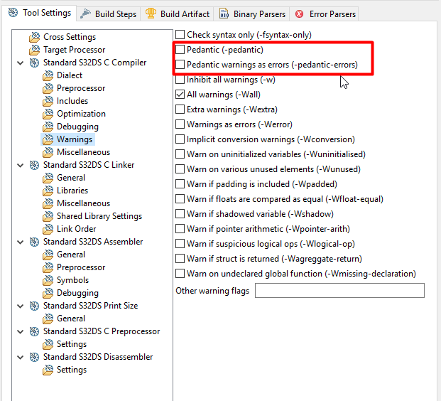 Solved: LPUART GCC extension warning - NXP Community