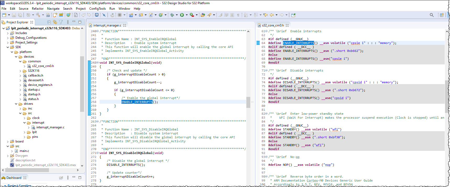 Selected Processor Does Not Support `cpsie I Nxp Community