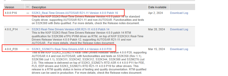Solved No Fee And Fls Modules In Rtd Of S32k3x Nxp Community