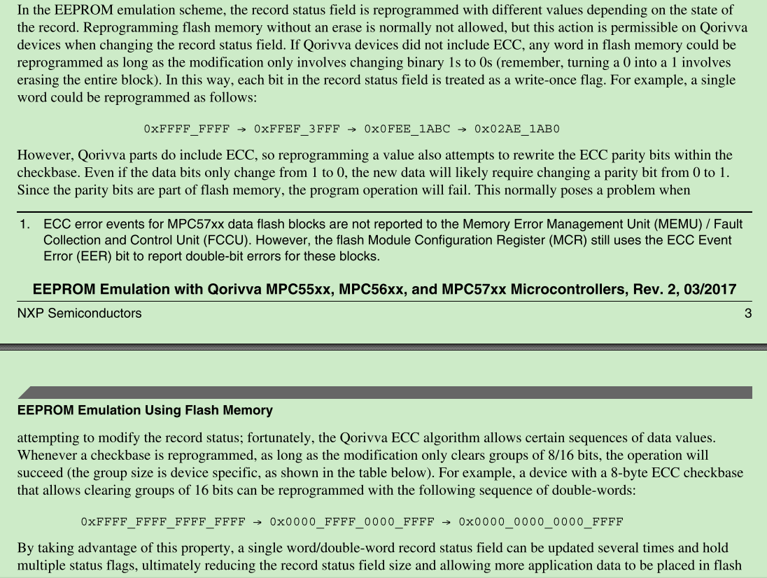 Solved: EEPROM Emulation on MPC5606/S32K312 referencing AN4868 document - NXP Community