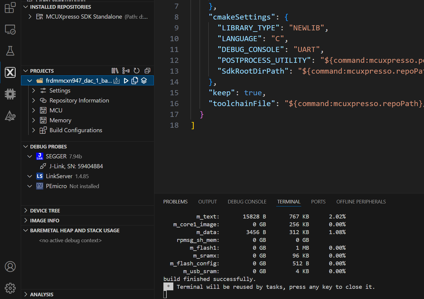 Why my MCUXpresso for VSCode cannot build MCX N947 hello world project？ - NXP Community