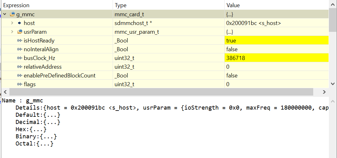 Re: Discrepancy in values when struct is accessed via a pointer. - NXP Community