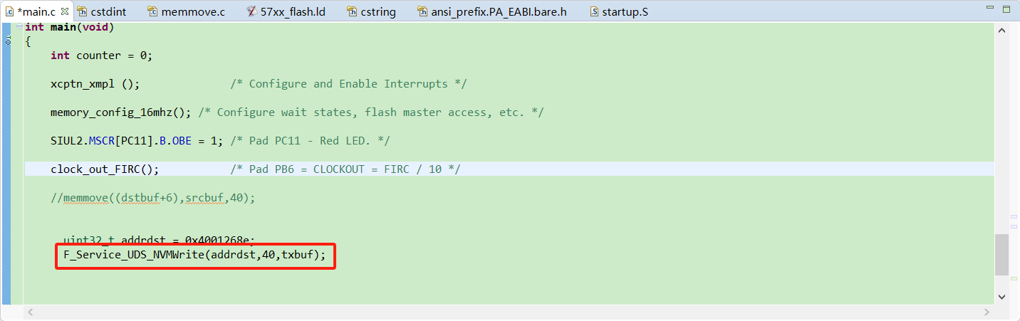 Solved: mpc5744 facing a memmove function bug - NXP Community