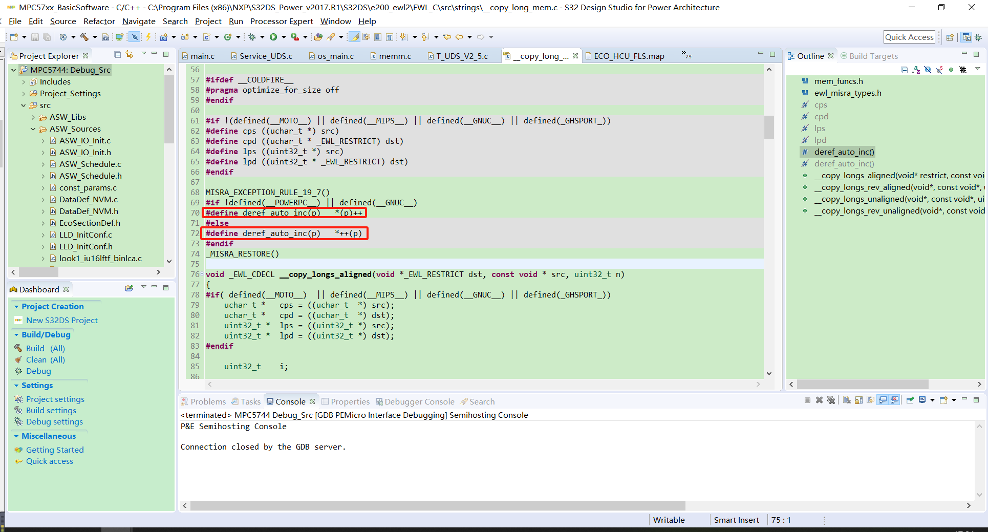 Solved: mpc5744 facing a memmove function bug - NXP Community