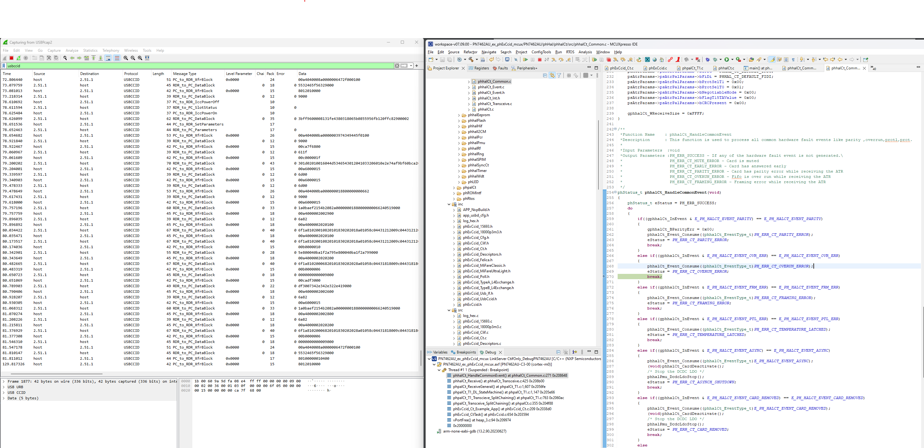 PN7462 ICC_MUTE error on CCID after first APDU request on contact ...