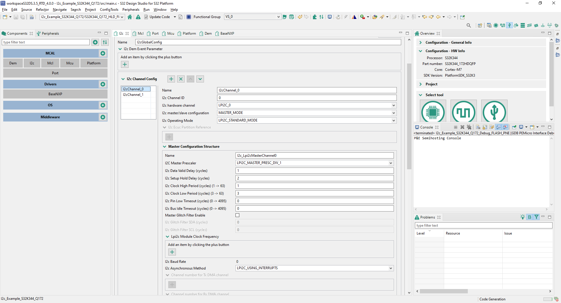 Configure S32k322 LPI2C channel 0 in master mode - NXP Community