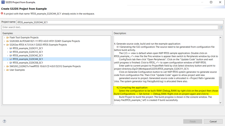 Debug_Flash to "S32K3xx_NXP_RTOS_4_7_152_CODEDROP_0_4_1_D2312" AUTOSAR OS Project - NXP Community