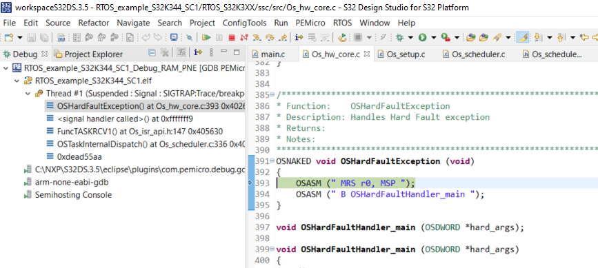 Debug_Flash to "S32K3xx_NXP_RTOS_4_7_152_CODEDROP_0_4_1_D2312" AUTOSAR ...