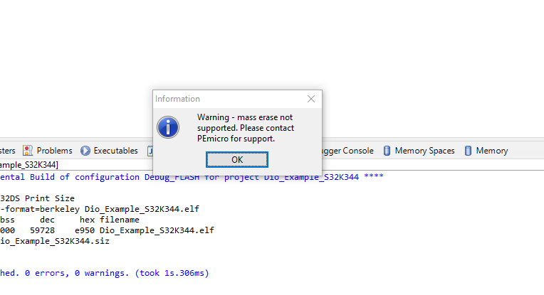 Solved: Flash erase in S32 Design studio - NXP Community