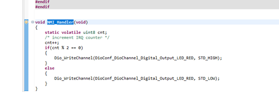 Solved: Re: NMI Handler (Non Maskable Interrupt) not triggering in S32K388 - NXP Community