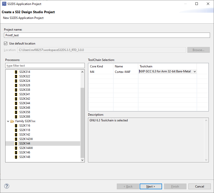 how to add printf with console s32k144 - NXP Community