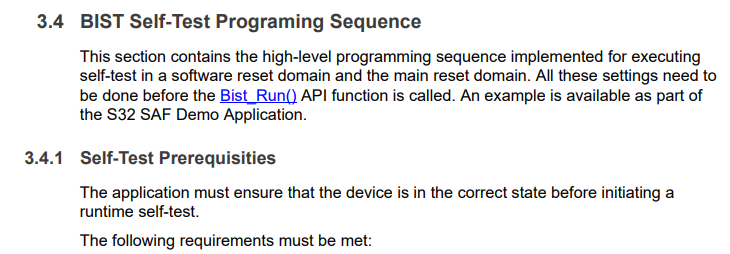 Failed to call Bist_GetExecStatus(BIST_SAFETYDCD_CFG) in BIST example ...