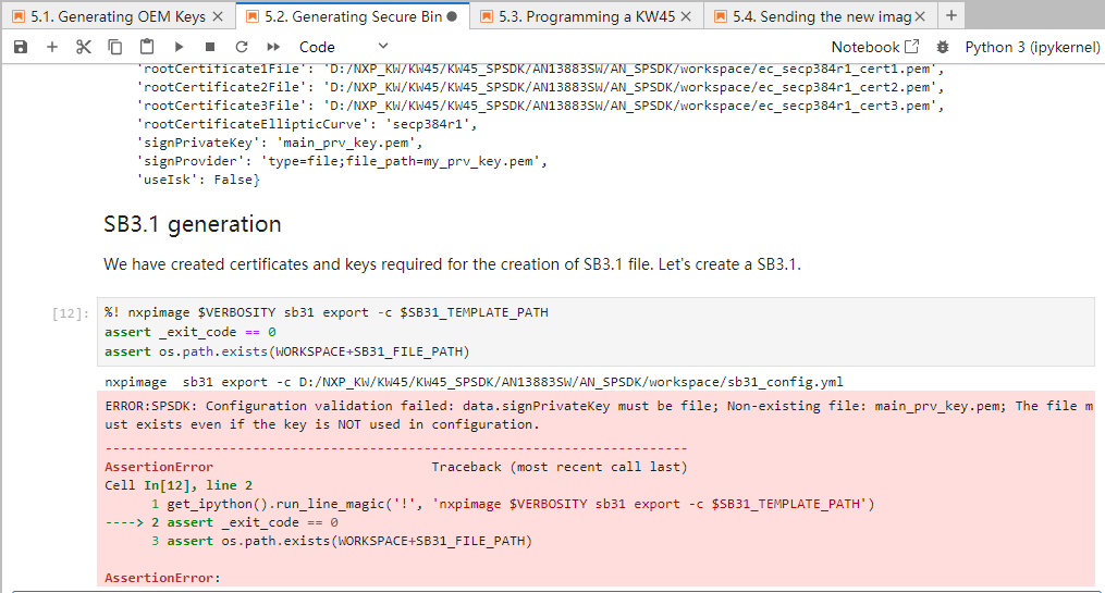 Solved: KW45 SPSDK NBU Failed to execute the script file - NXP Community