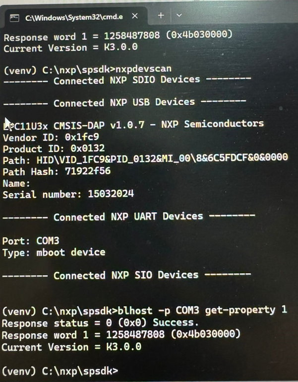 Re: blhost on PC running Windows 11 - Page 2 - NXP Community