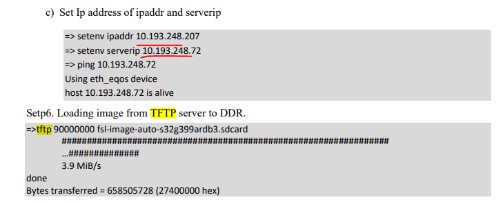 Flashing s32g3 using TFTP - NXP Community