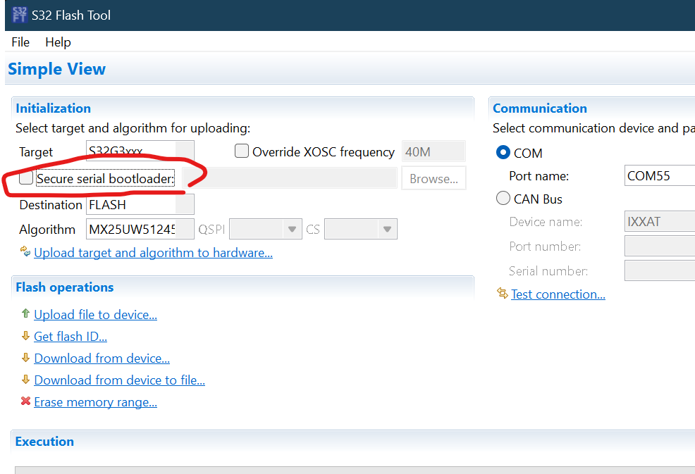 Solved: How to generate a secure serial bootloader for S32 Flash Tool ...
