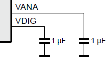vr5510 has the vdig and vana pins ， how to control both pins in ...
